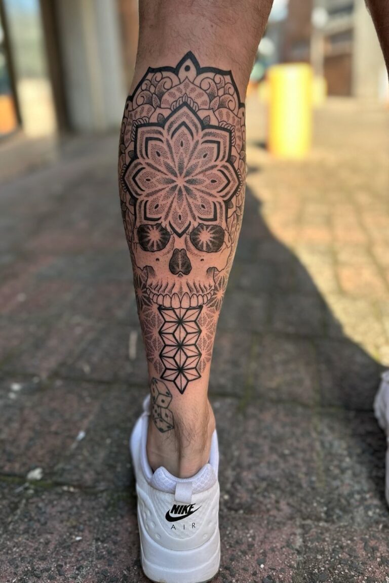 21 Bold Calf Tattoo Men's Ideas For Strength And Style