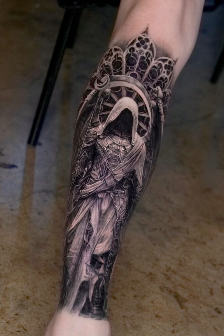 21 Bold Calf Tattoo Men's Ideas For Strength And Style