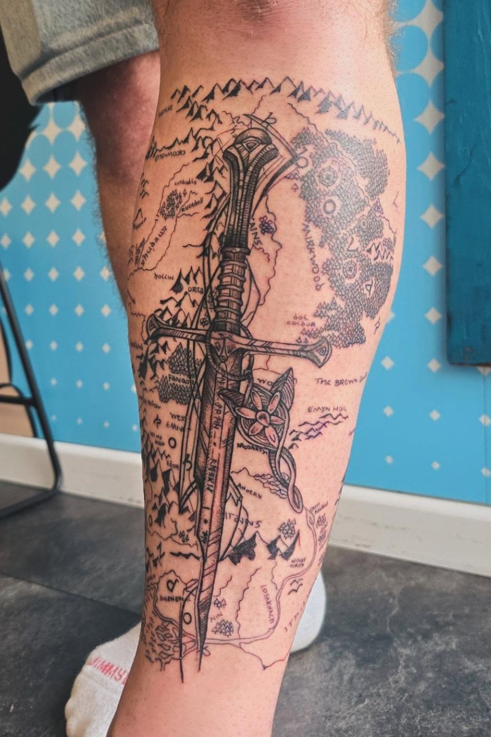 21 Bold Calf Tattoo Men's Ideas For Strength And Style