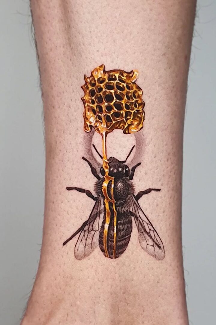 23 Bee Tattoo Ideas With Meaning That’ll Make You Fall In Love