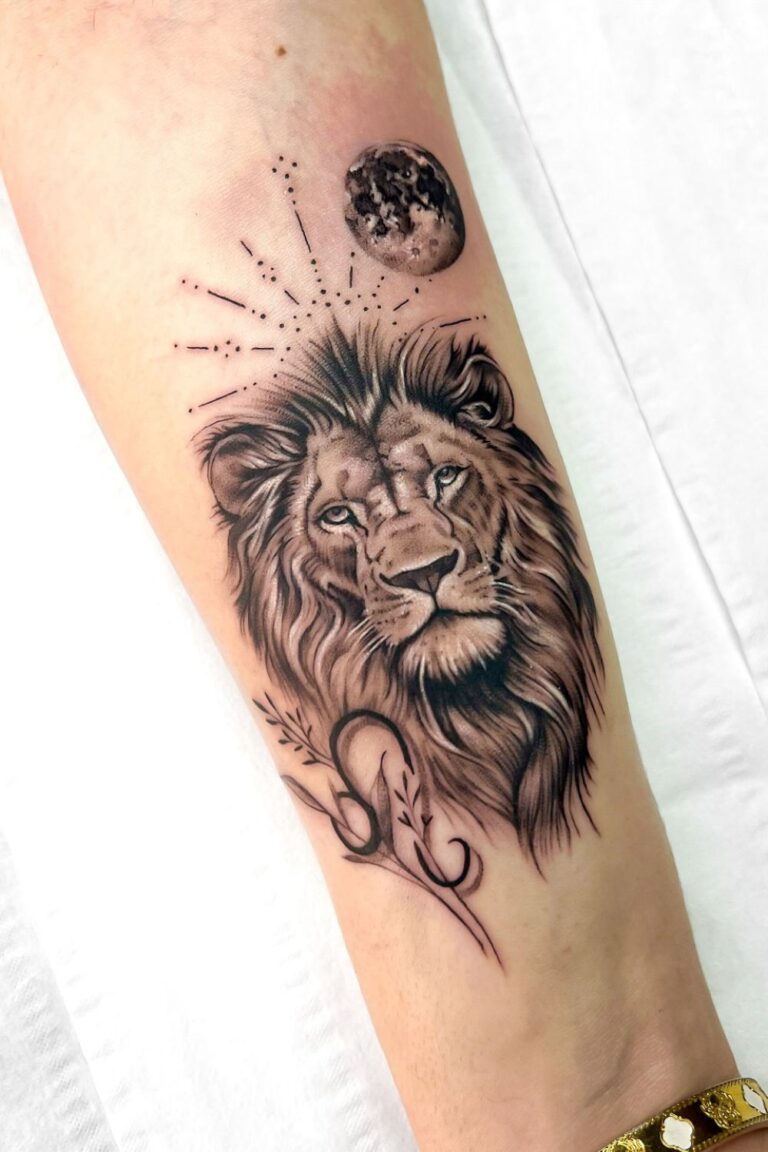 Leo Tattoo Magic: 15 Designs That Celebrate Courage And Pride