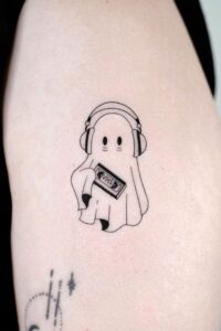 23 Small Ghost Tattoo Ideas That Are Cute And Full Of Personality