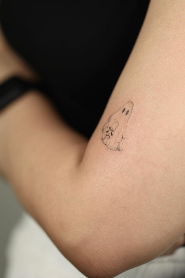 23 Small Ghost Tattoo Ideas That Are Cute And Full Of Personality