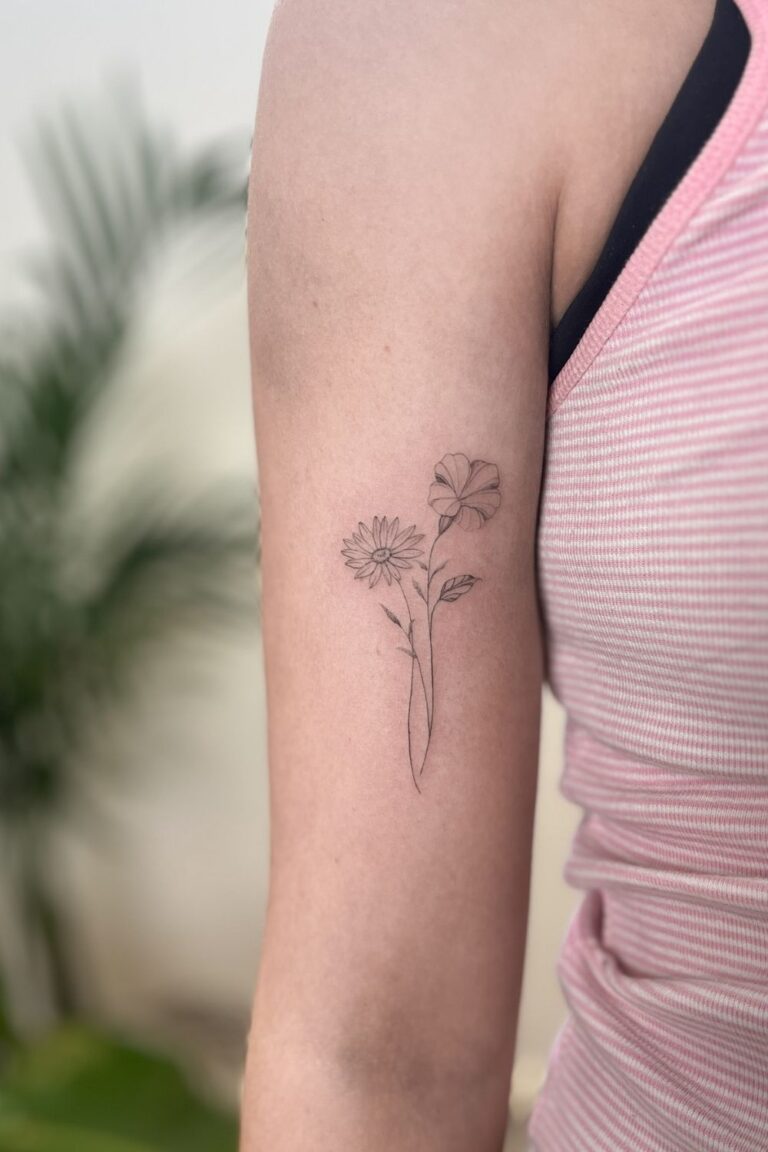 11 Creative September Birth Flower Tattoo Ideas You’ll Want To Try