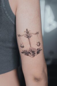 15 Libra Tattoo Ideas With Meaning & Inspiration