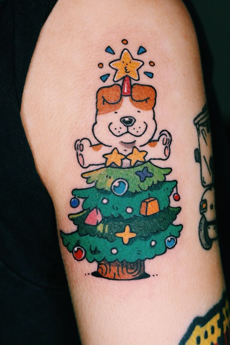 31 Unique Christmas Tattoo Inspiration For Festive Ink