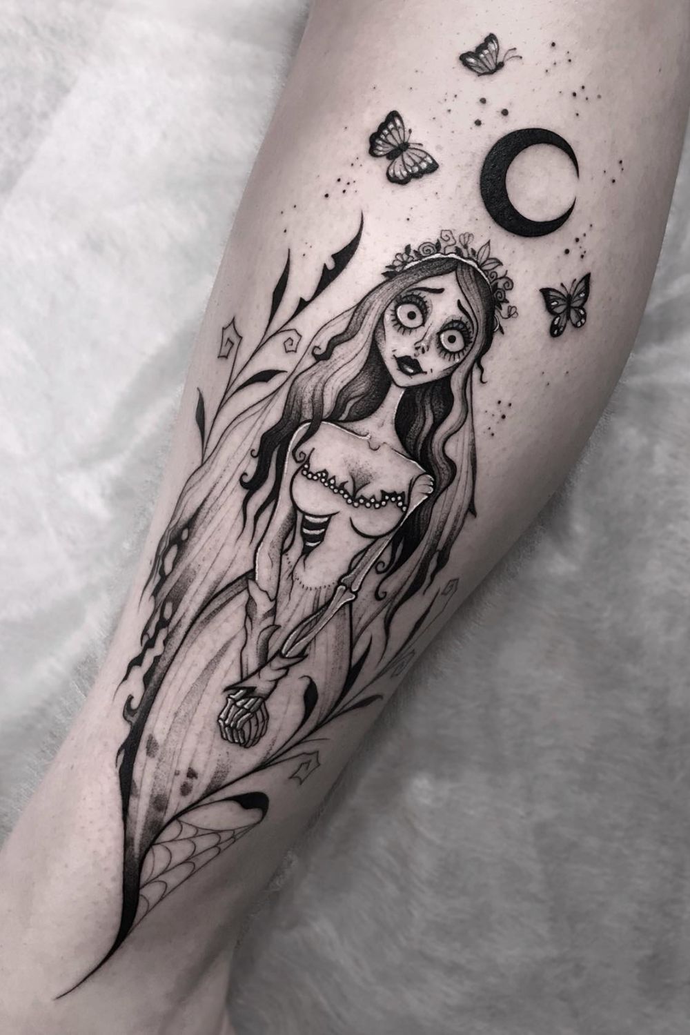 21 Corpse Bride Tattoo Styles And Meanings You’ll Love