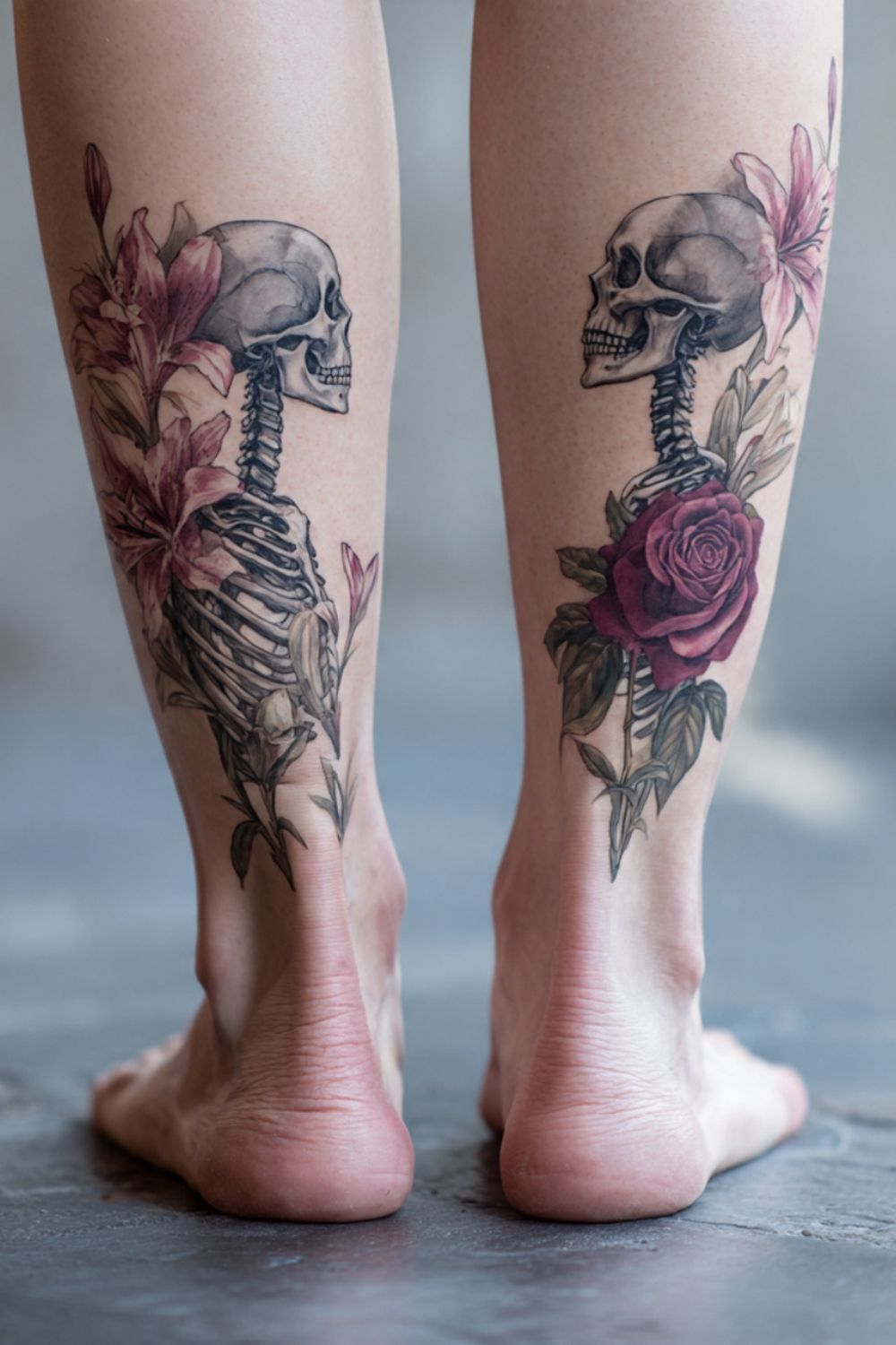20 Goth Leg Tattoo Inspiration
