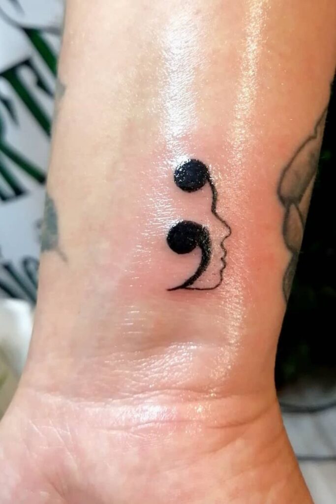 20+ Semi Colon Tattoo Ideas Design That Carry Powerful Meaning