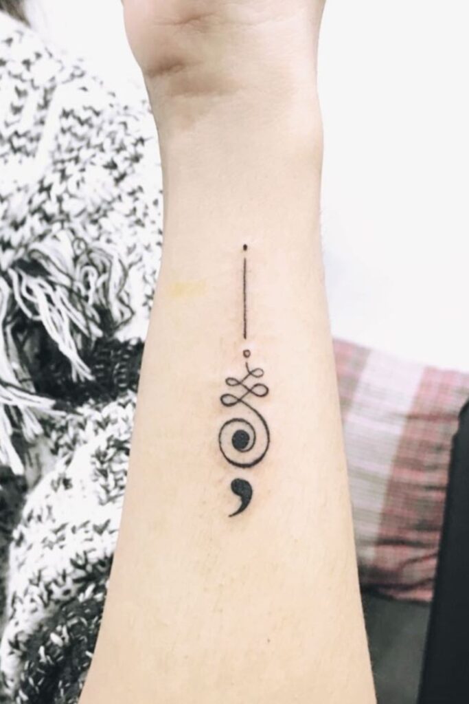 20+ Semi Colon Tattoo Ideas Design That Carry Powerful Meaning