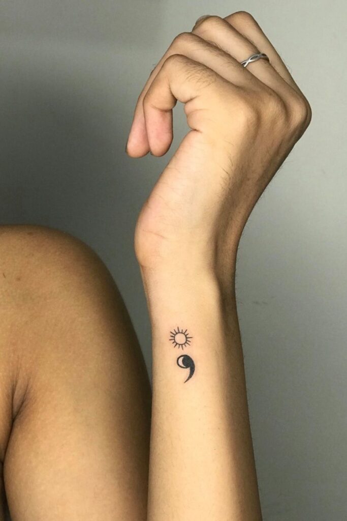 20+ Semi Colon Tattoo Ideas Design That Carry Powerful Meaning